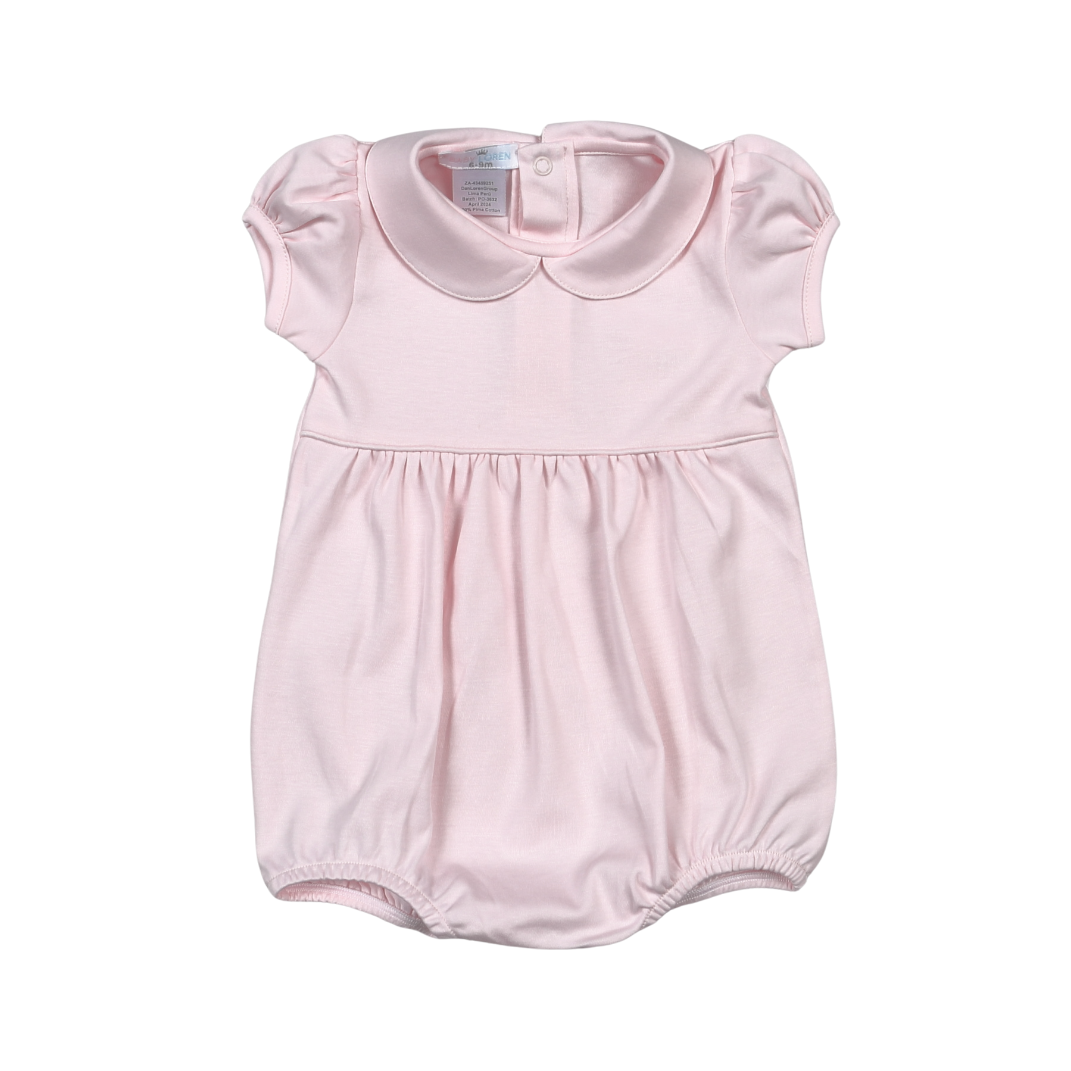 PBU-130 Pink baby collar Pima bubble – Baby Loren Wholesale